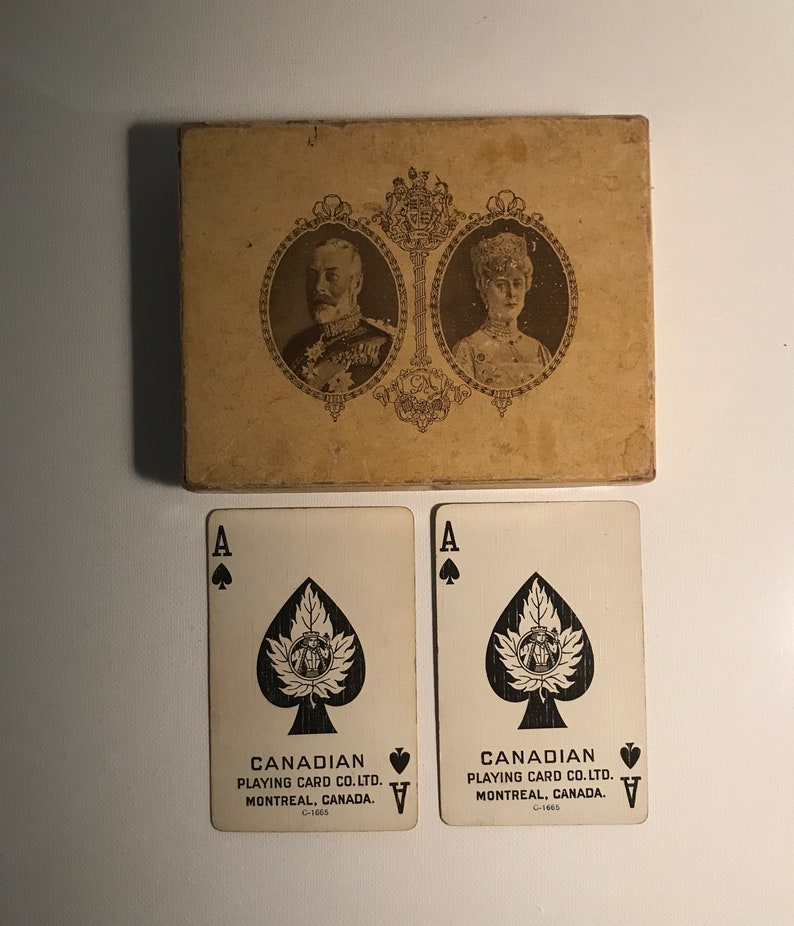 Playing Cards King George & Queen Mary 1935 - Etsy