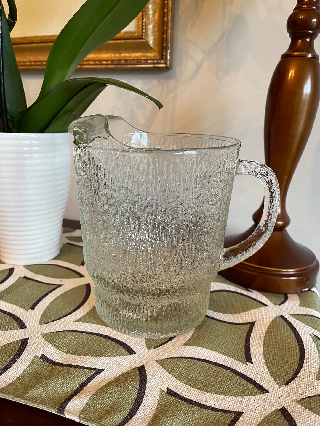 Vintage Indiana Glass Crystal Ice Pattern - Etsy