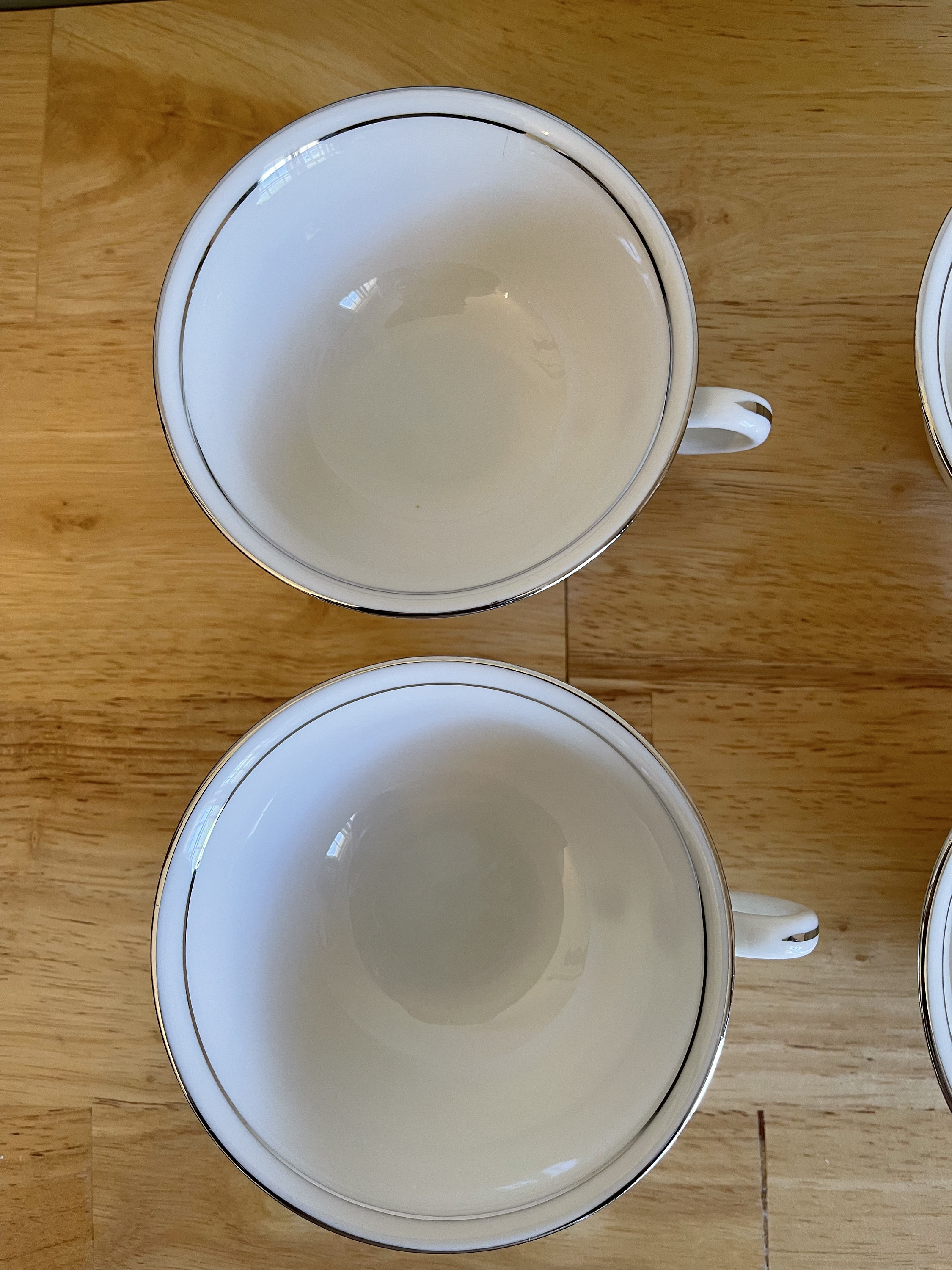 Vintage Castleton Severn Platinum Rim Coffee Tea Cops/4 - Etsy