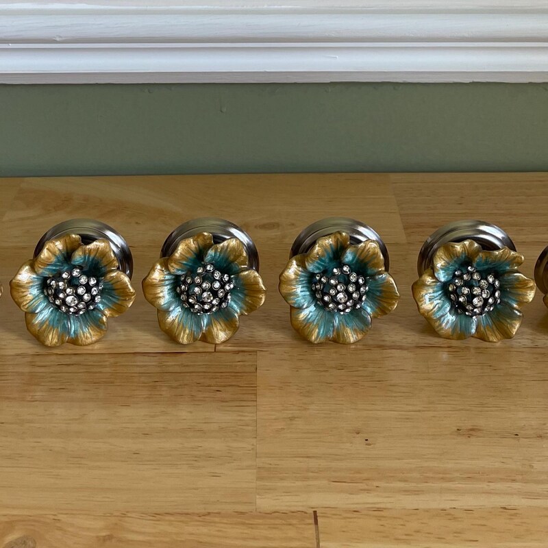 Teal Knobs - Etsy