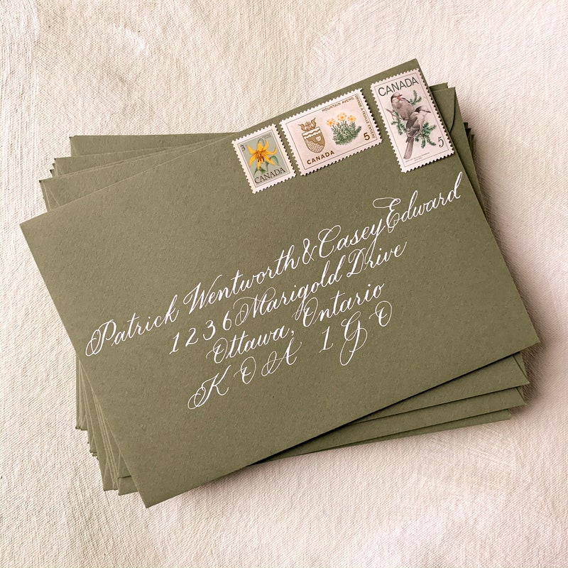 Calligraphy Envelope - Etsy