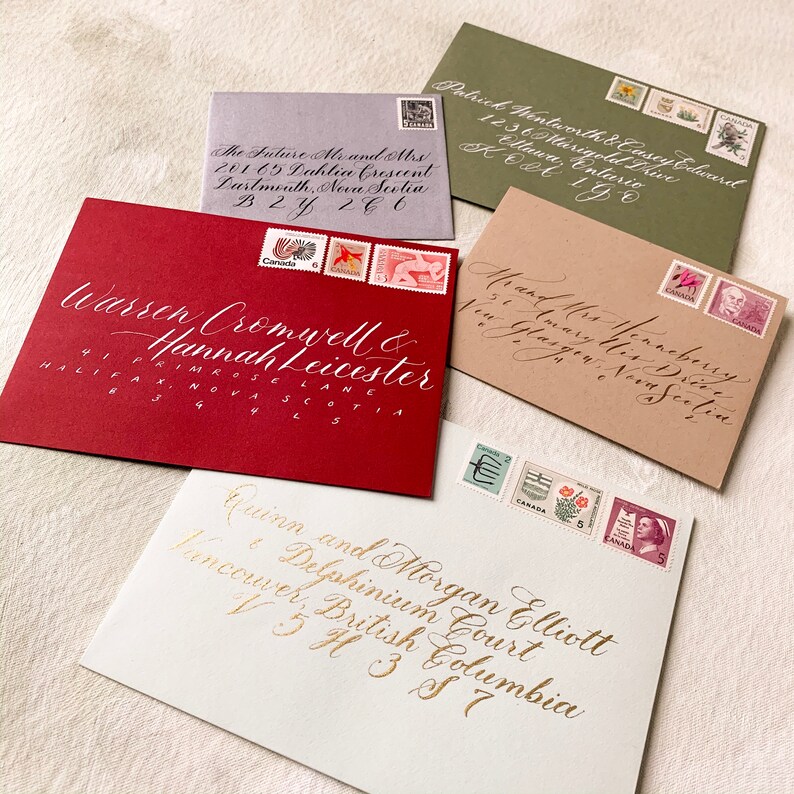 Custom Envelope Calligraphy Classic Script - Etsy