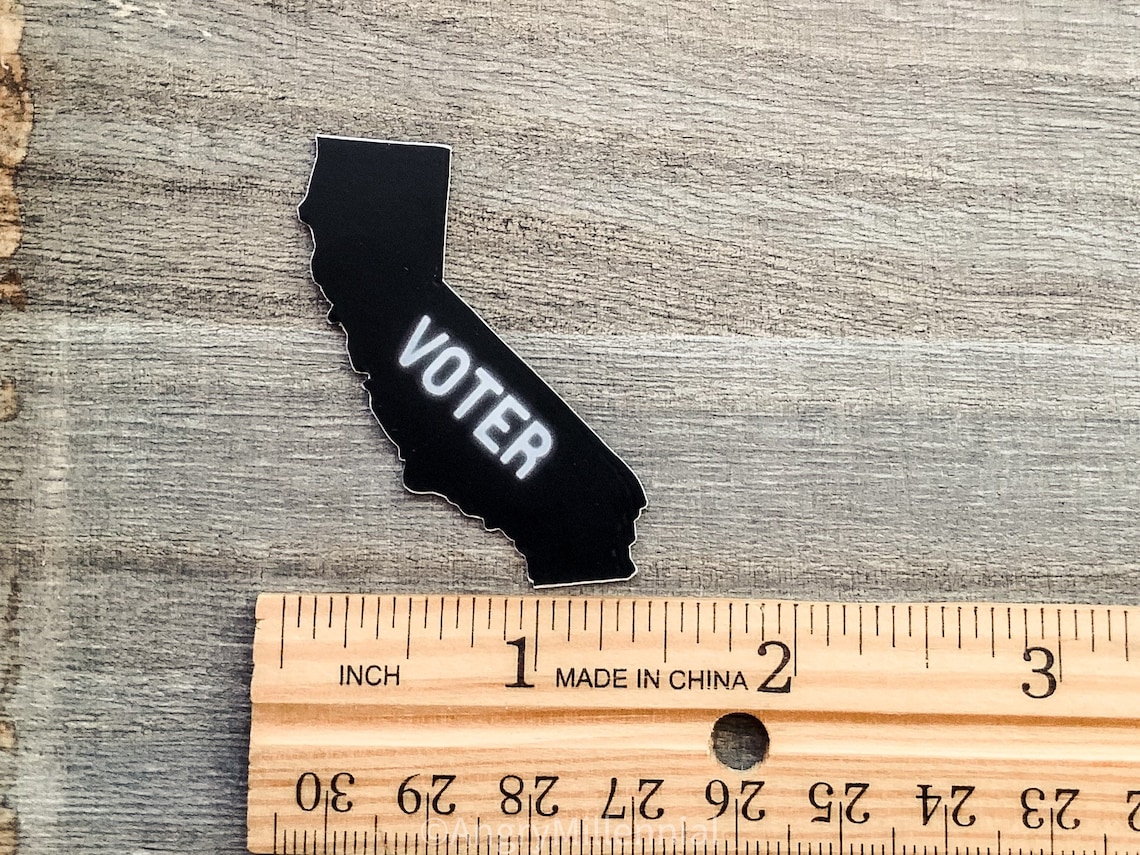 California Voter Sticker CA Sticker Voter Sticker - Etsy