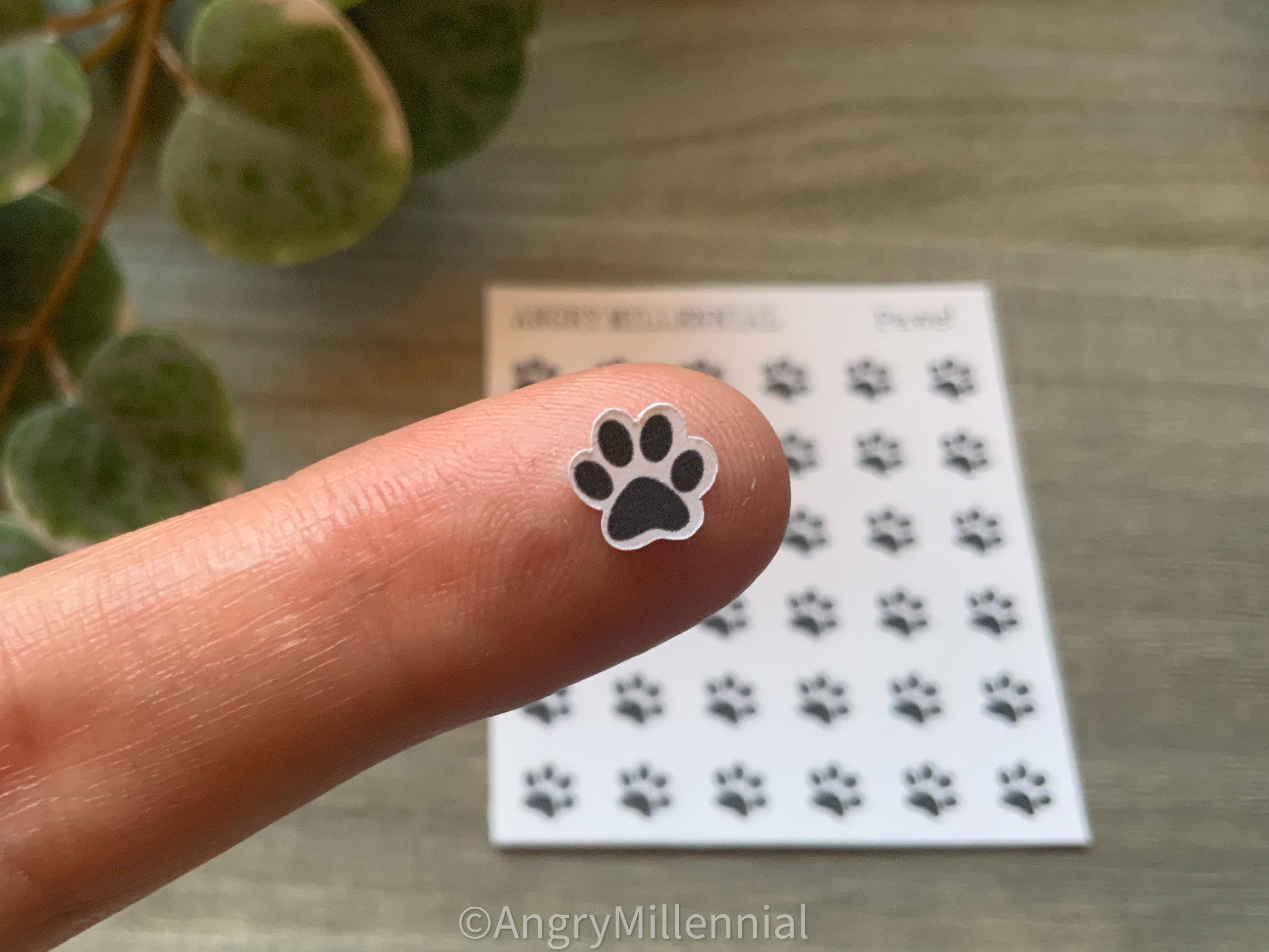 Small Paw Print Stickers Paw Print Sticker Paw Planner - Etsy