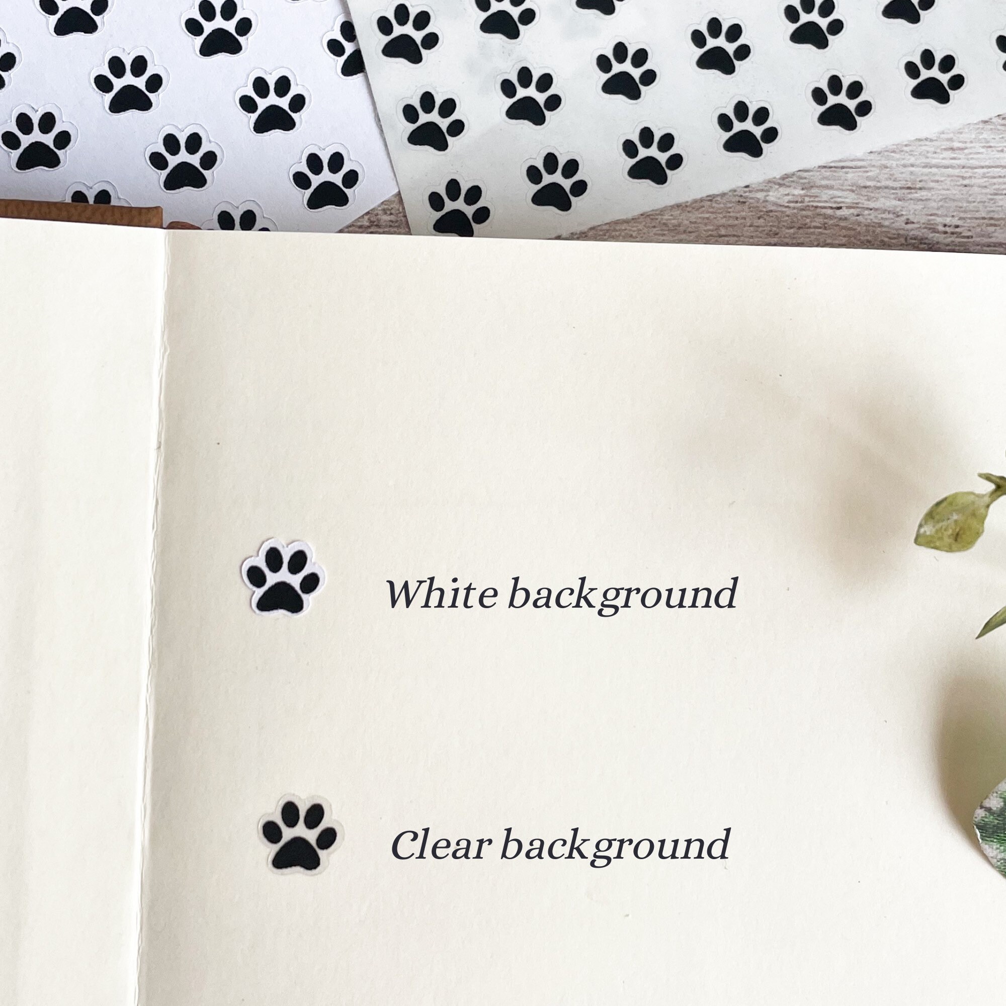Small Paw Print Stickers Paw Print Sticker Paw Planner - Etsy UK