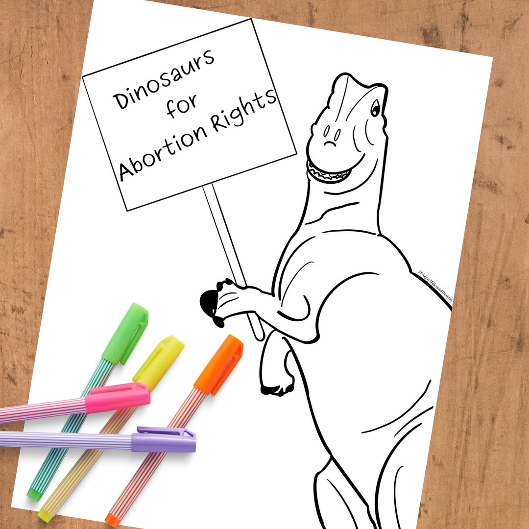 Funny Pro-choice Coloring Page Blank Small Protest Sign Download ...