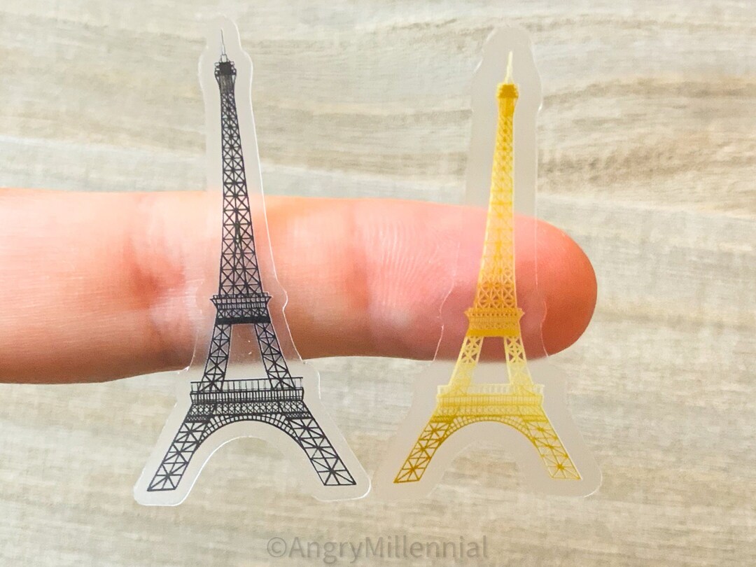 Small Eiffel Tower Vinyl Sticker | Computer Decal | Paris France ...