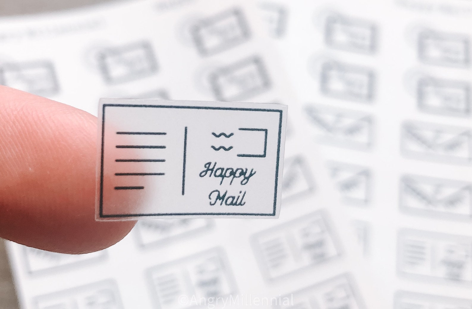 Small Happy Mail Planner Sticker Sheet - Etsy