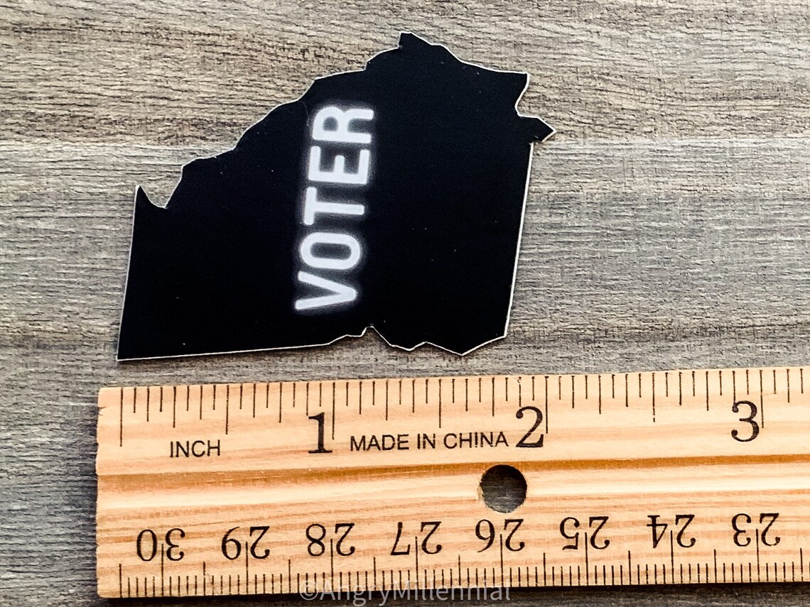 Georgia Voter Sticker Georgia Shaped Sticker Voting - Etsy