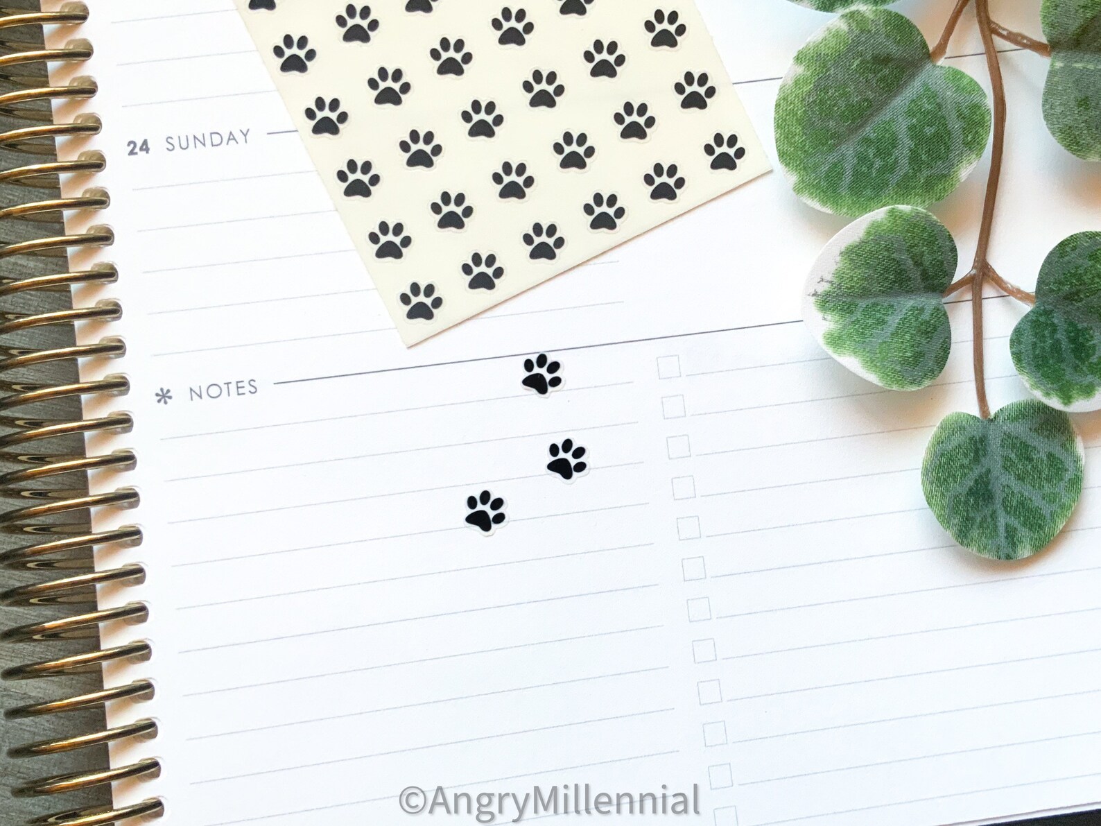 Small Paw Print Stickers Paw Print Sticker Paw Planner - Etsy