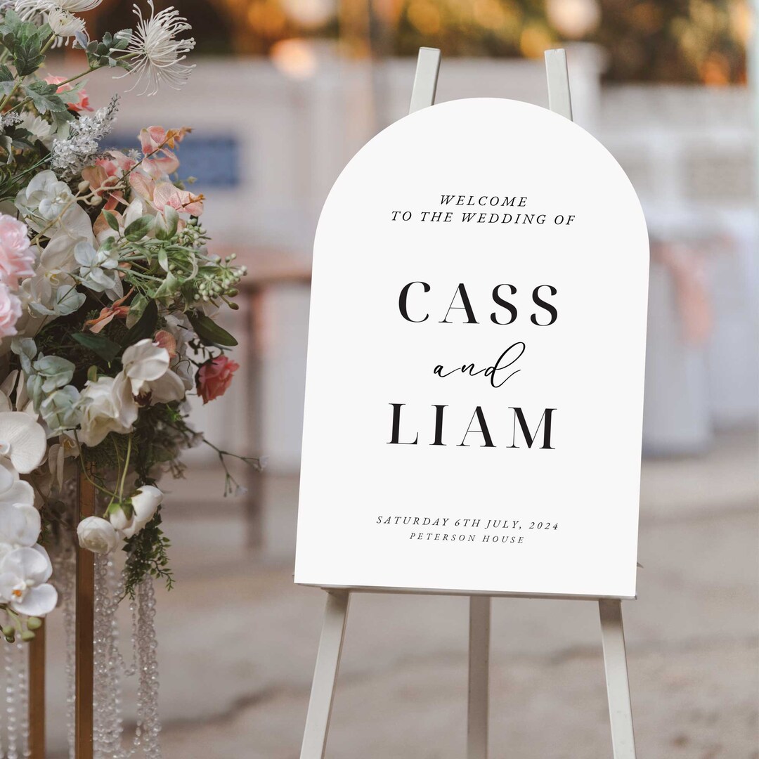 Arch Wedding Welcome Signs, Arch Welcome Board for Bridal Shower - Etsy