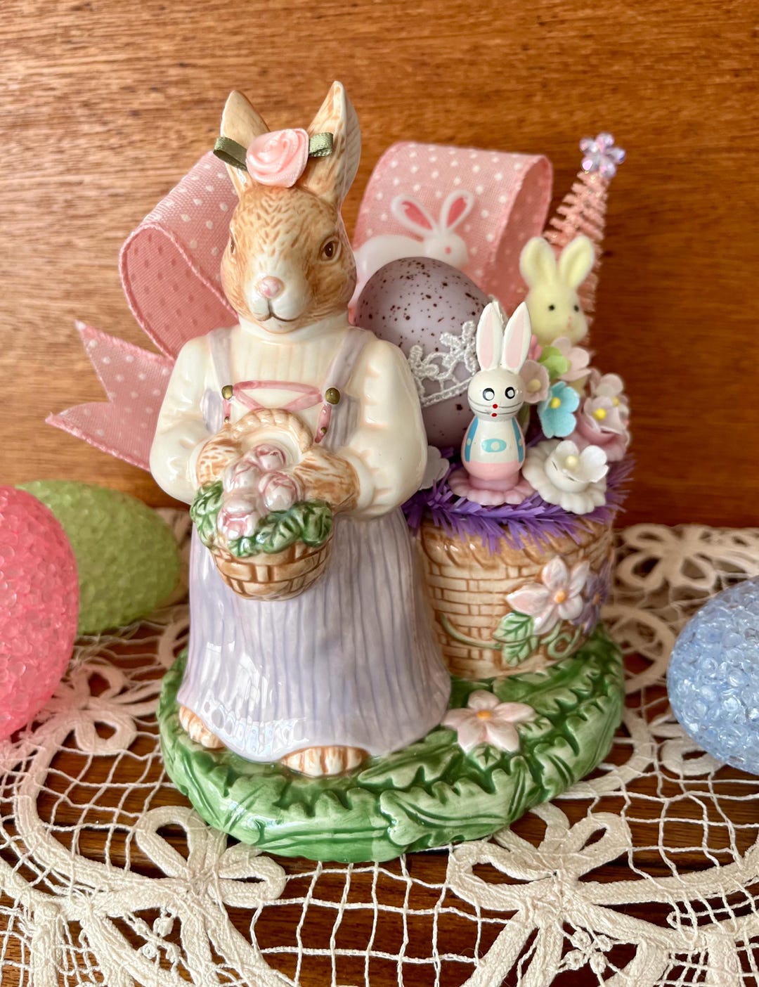 Vintage Avon Easter Bunny Votive Holder Decor, Vintage Little Bunnies ...
