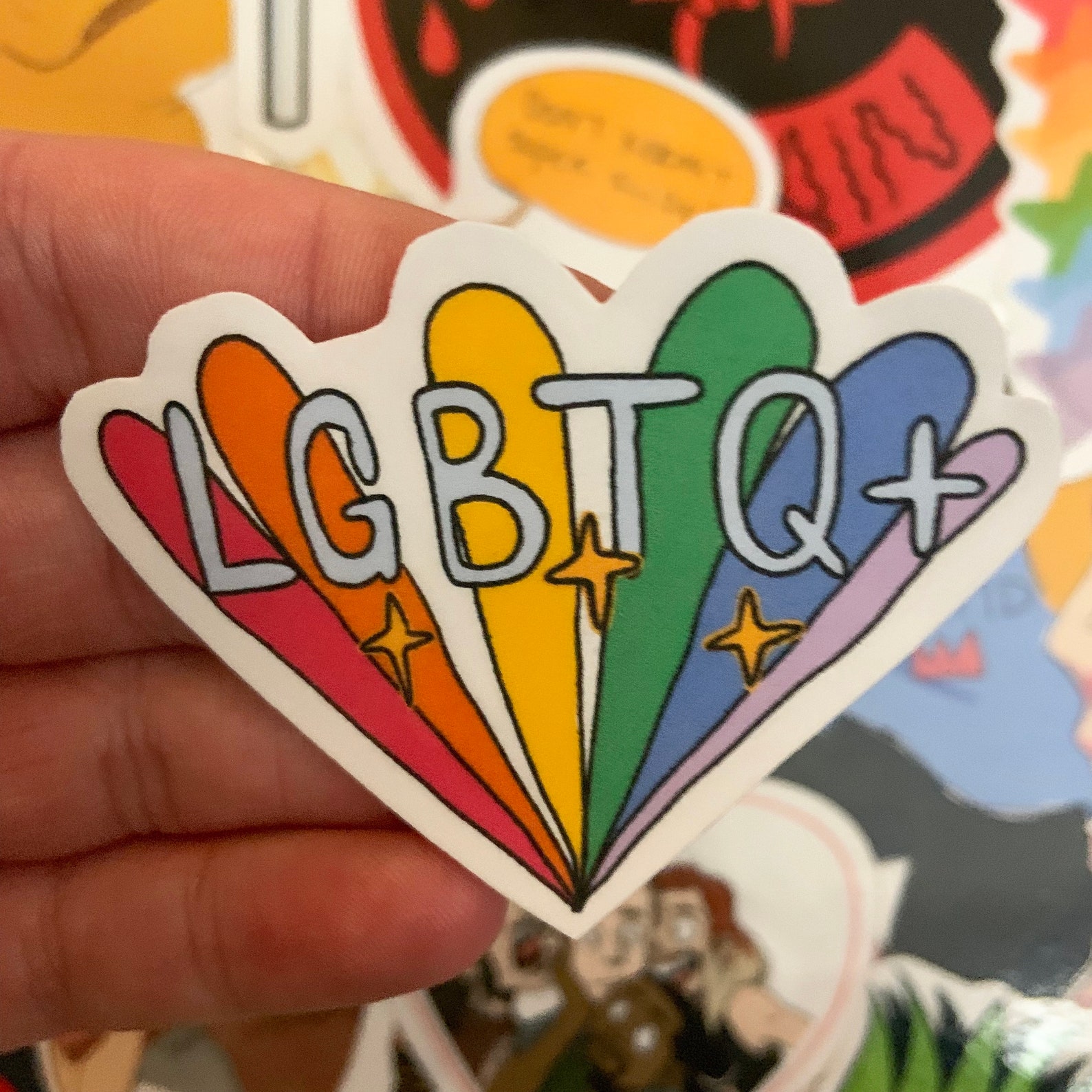 Lgbtq Rainbow Pride Sticker Etsy