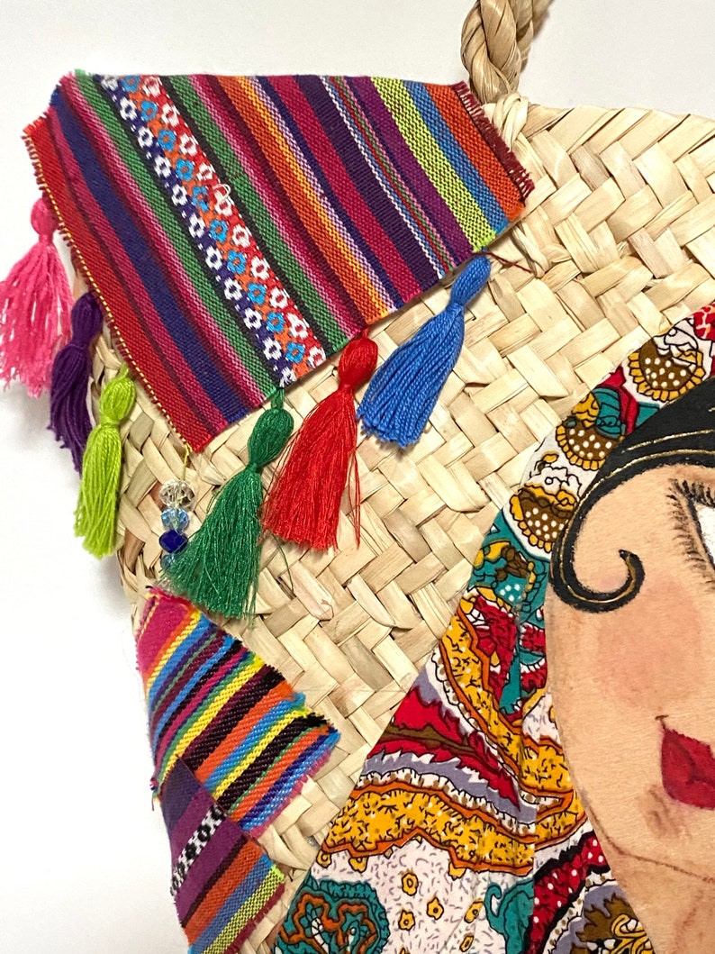Handmade Straw Bag With Embroidery - Etsy