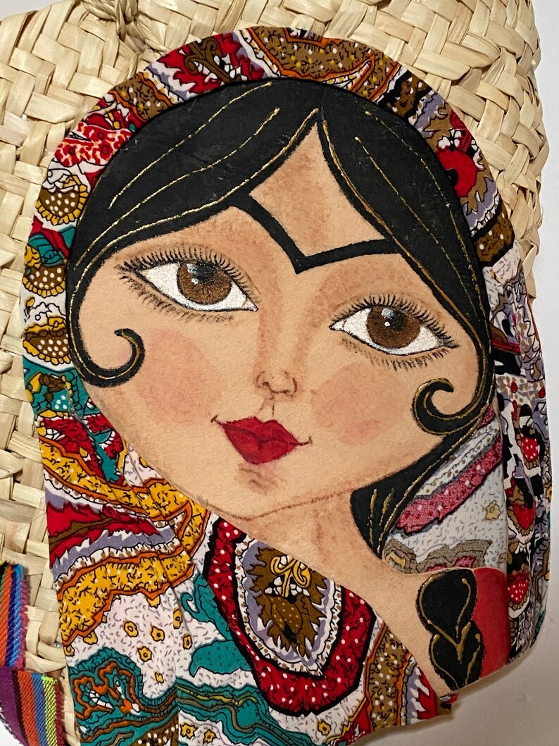 Handmade Straw Bag With Embroidery - Etsy