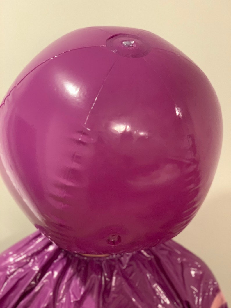 In-stock ready to ship purple inflatable PVC Beach Ball Hood | Etsy