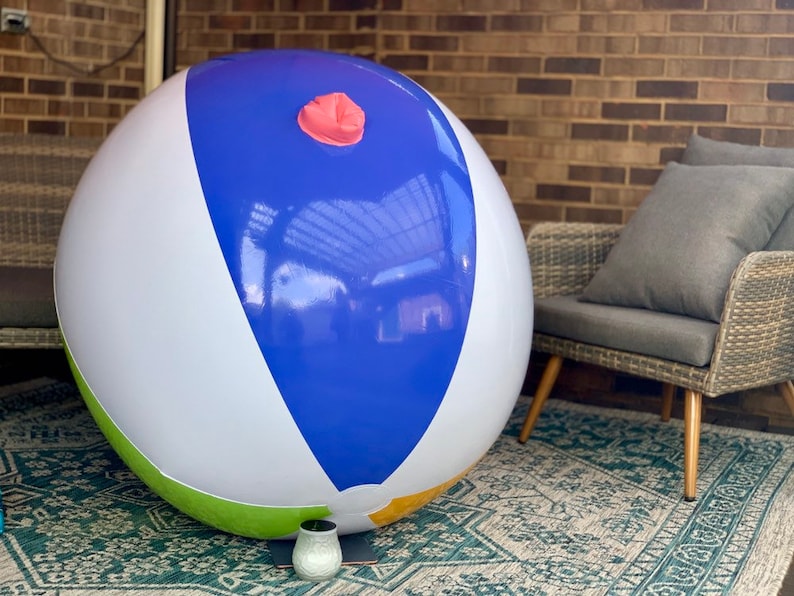 Huge Beach Ball With Built In Inflatable Pleasure Tube Made Etsy