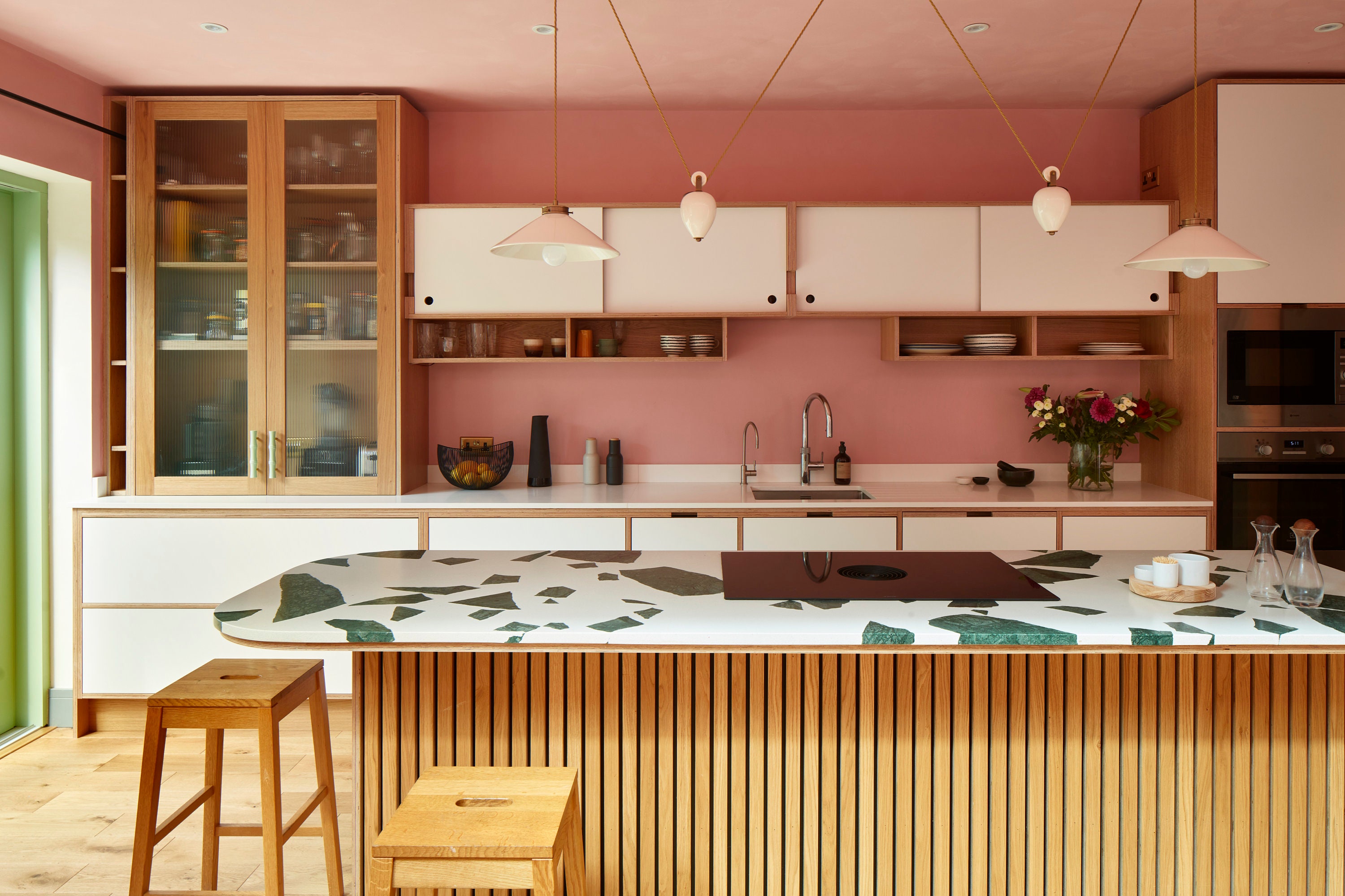 Premium Oak Veneered Ply Kitchen Units, Birch Plywood Base Units ...