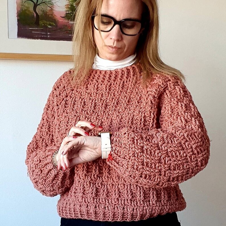 INDIE SWEATER PDF Downloadable, Crochet Sweater Pattern, Crochet ...