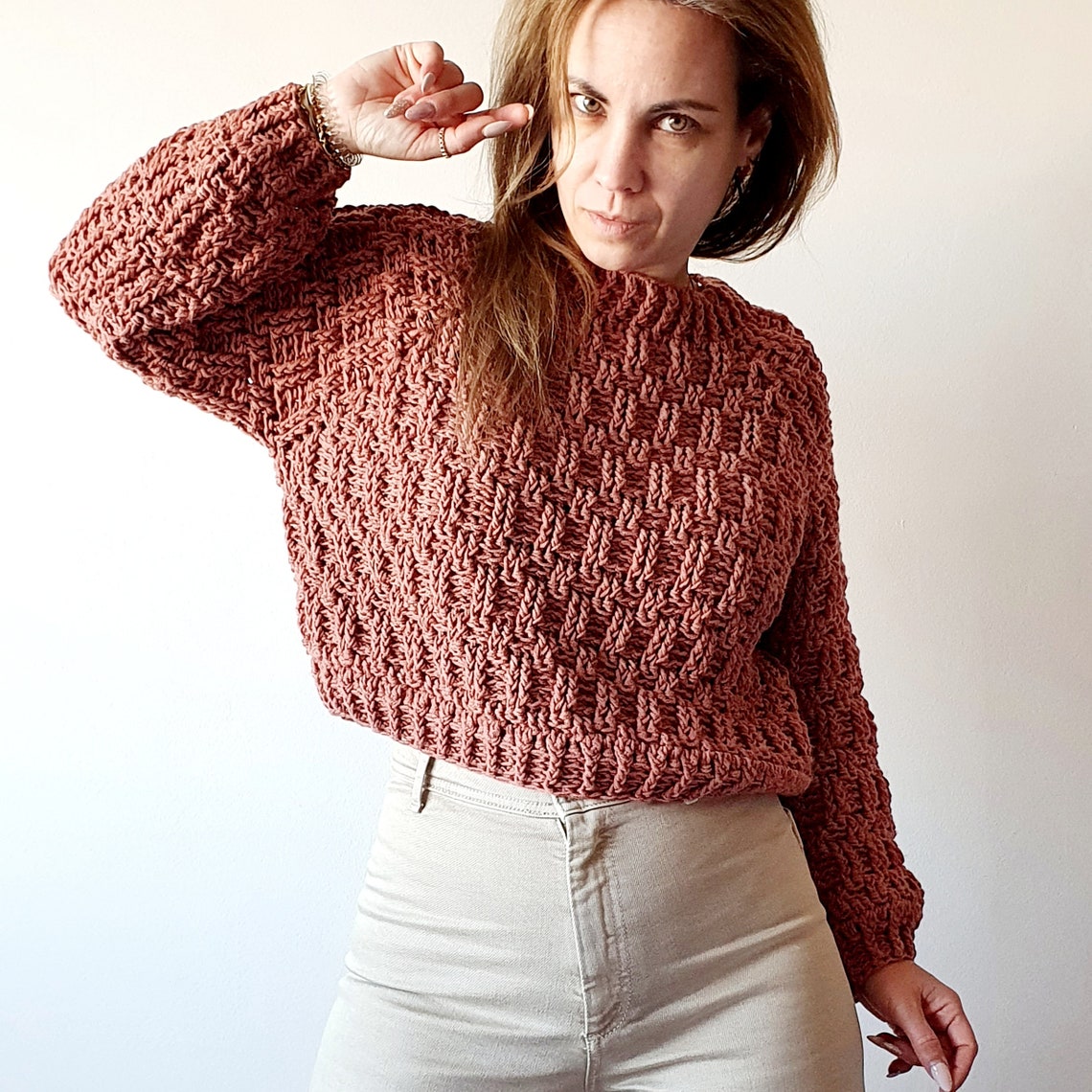 INDIE SWEATER PDF Downloadable, Crochet Sweater Pattern, Crochet ...