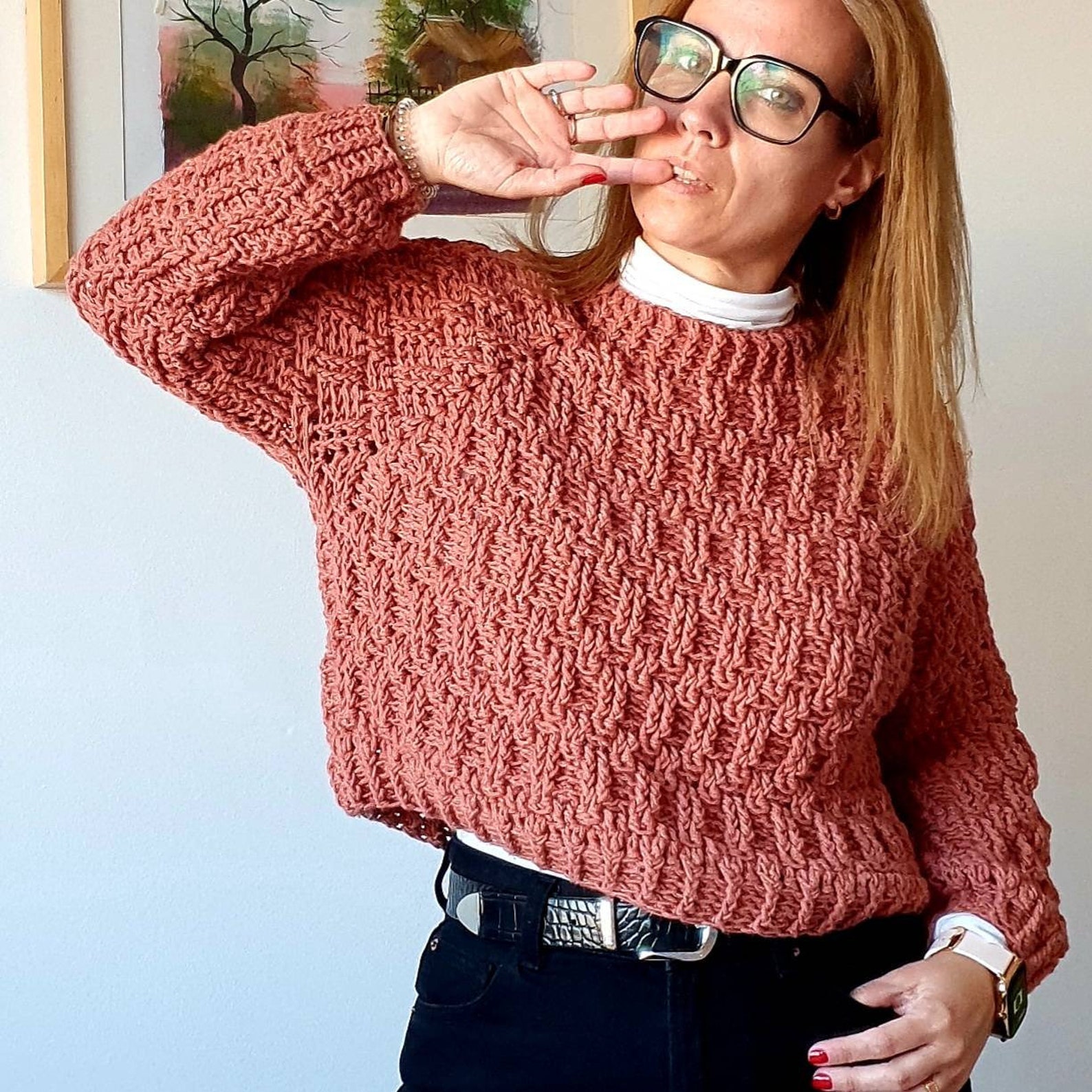 INDIE SWEATER PDF Downloadable, Crochet Sweater Pattern, Crochet ...