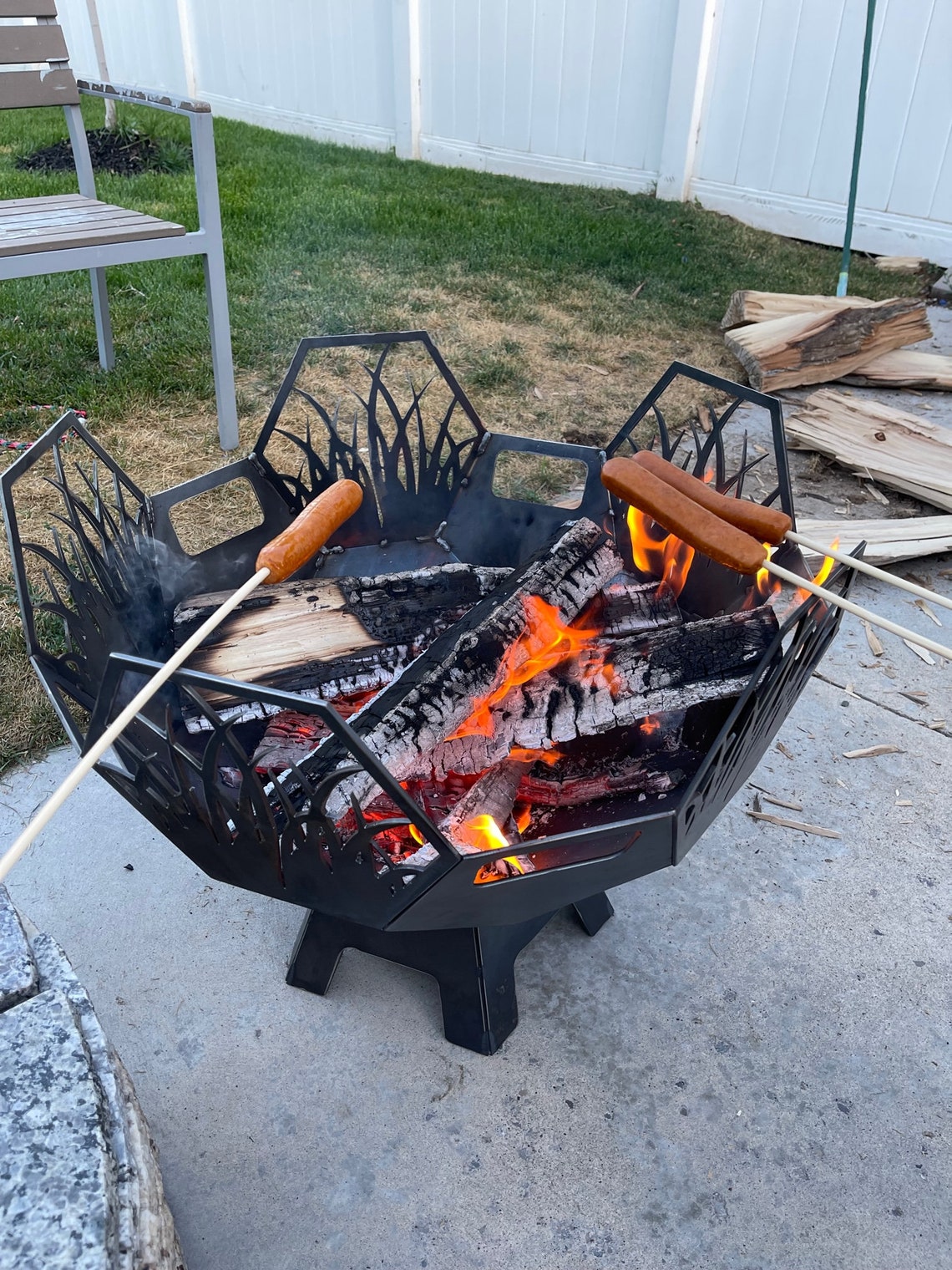 Polygon Fire Pit DXF DOWNLOAD - Etsy