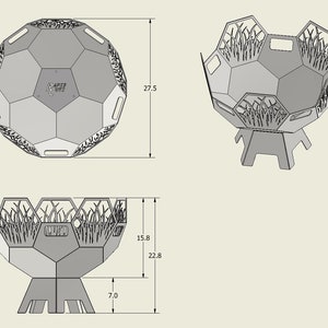 Polygon Fire Pit DXF DOWNLOAD - Etsy