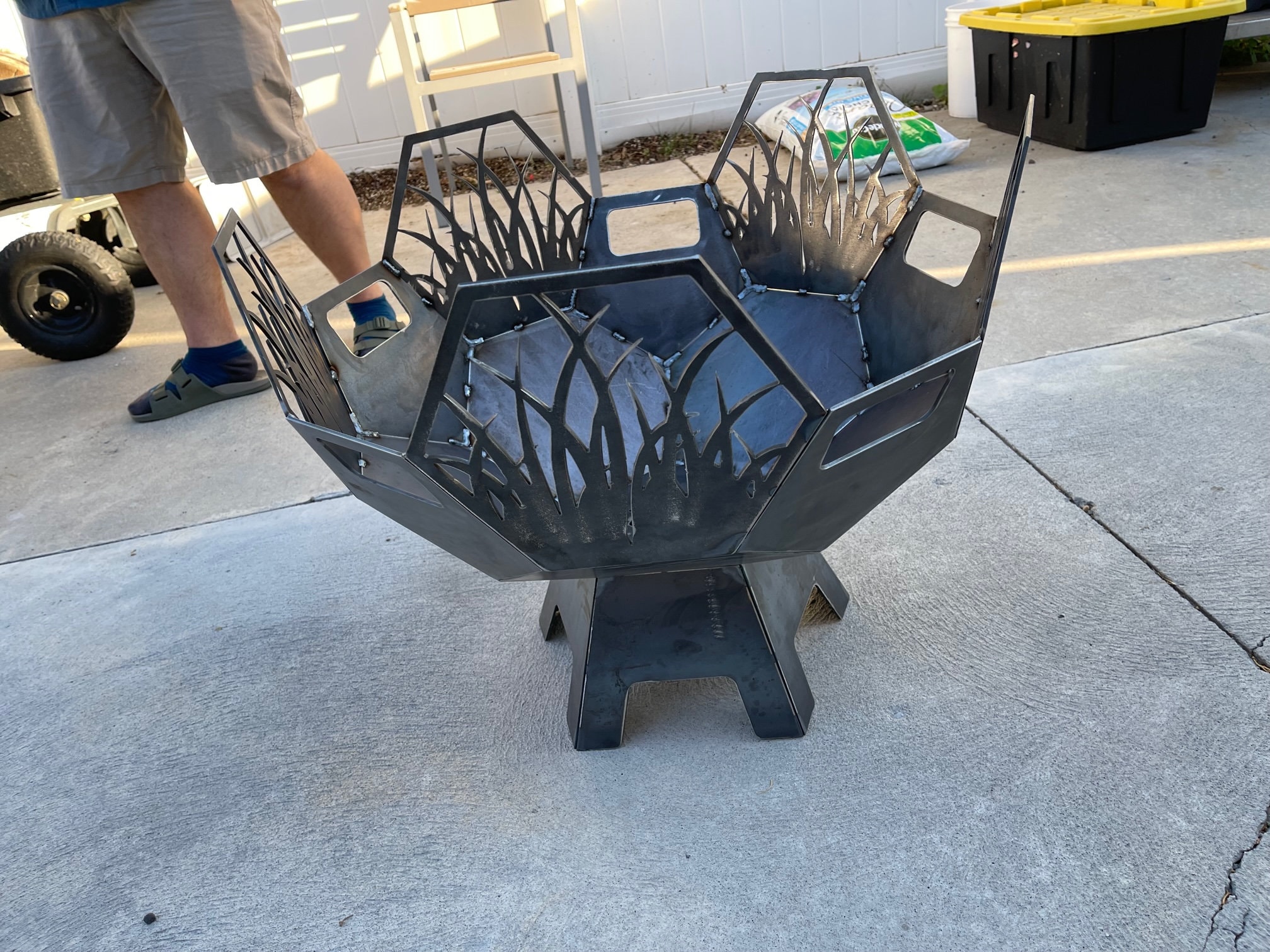 Polygon Fire Pit - Etsy