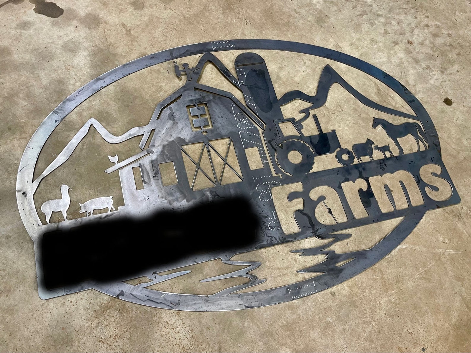 Family Farm Sign DXF Download - Etsy