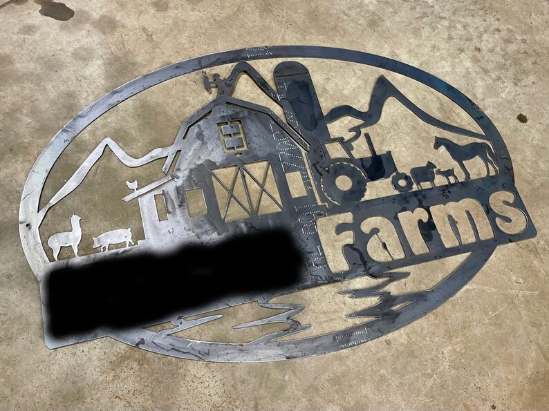 Family Farm Sign DXF Download - Etsy