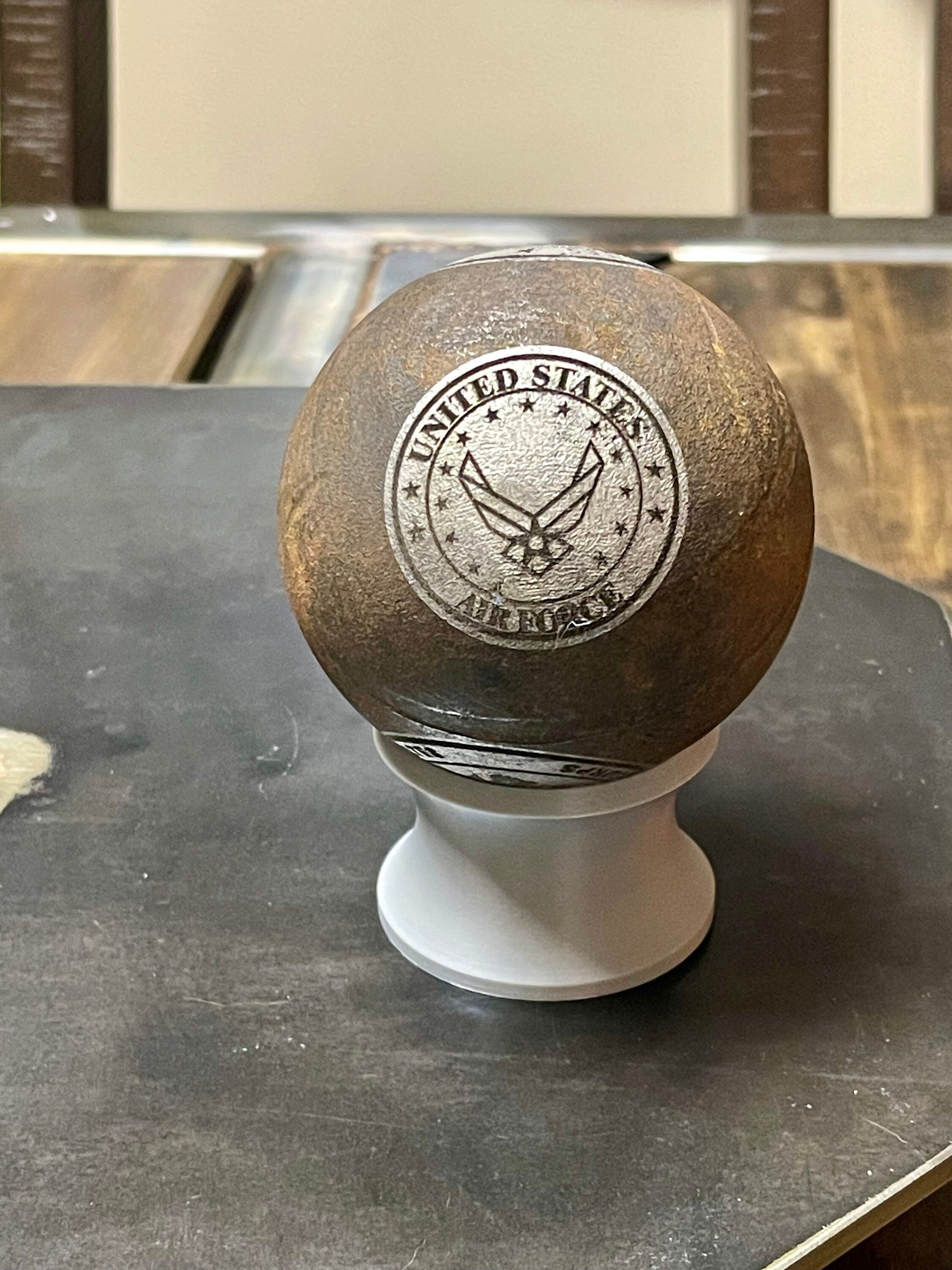 Cannonball Custom Engraved Military Gift With Stand 5lb - Etsy