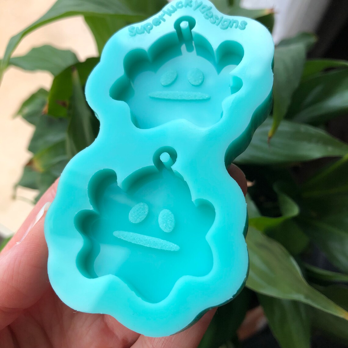 Cute Little Ghost Mold - Resin Mold - Non Shaker Star Mold - Earring ...