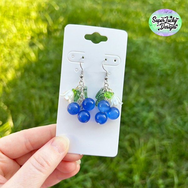 Blueberry Earrings - Etsy
