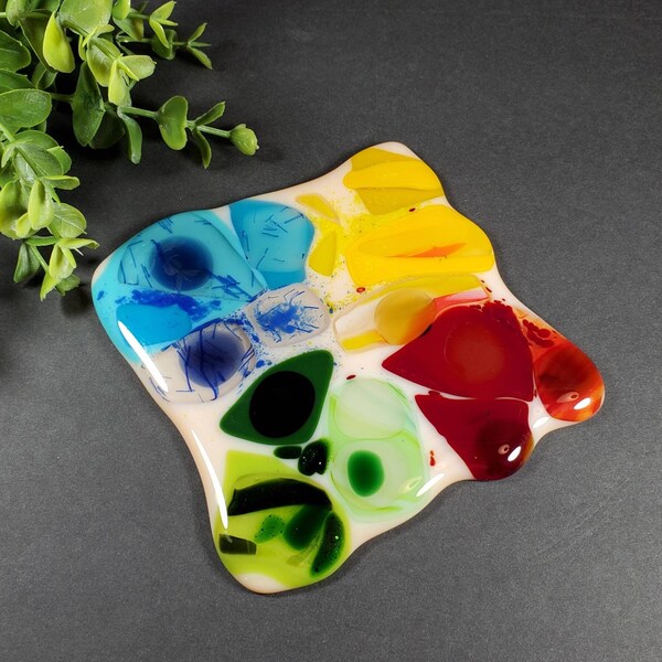 Fused Glass Trivet - Etsy