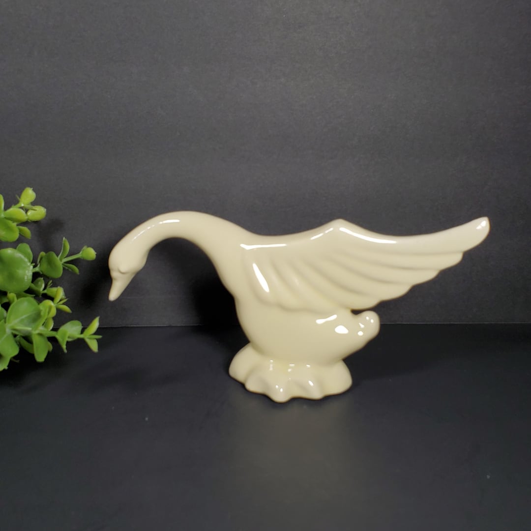 Vintage Goose Figurine Yellow Ceramic Goose Duck Figure Silly Goose - Etsy