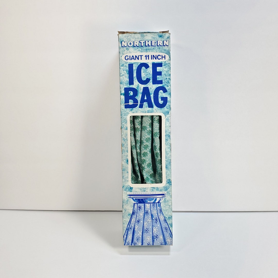 Vintage Ice Bag Northern 11 Inch Blue White Snowflake Ice Bag Ice Pack ...