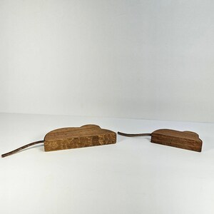 Vintage Mouse Figurine Set of 2 Hand Painted Wood Mice Figurines ...