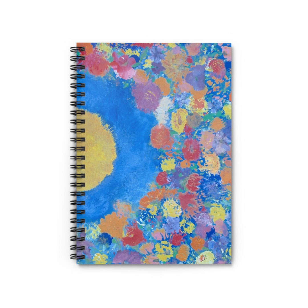 Wildflower Field - Spiral Notebook W Original Art - You're in a ...