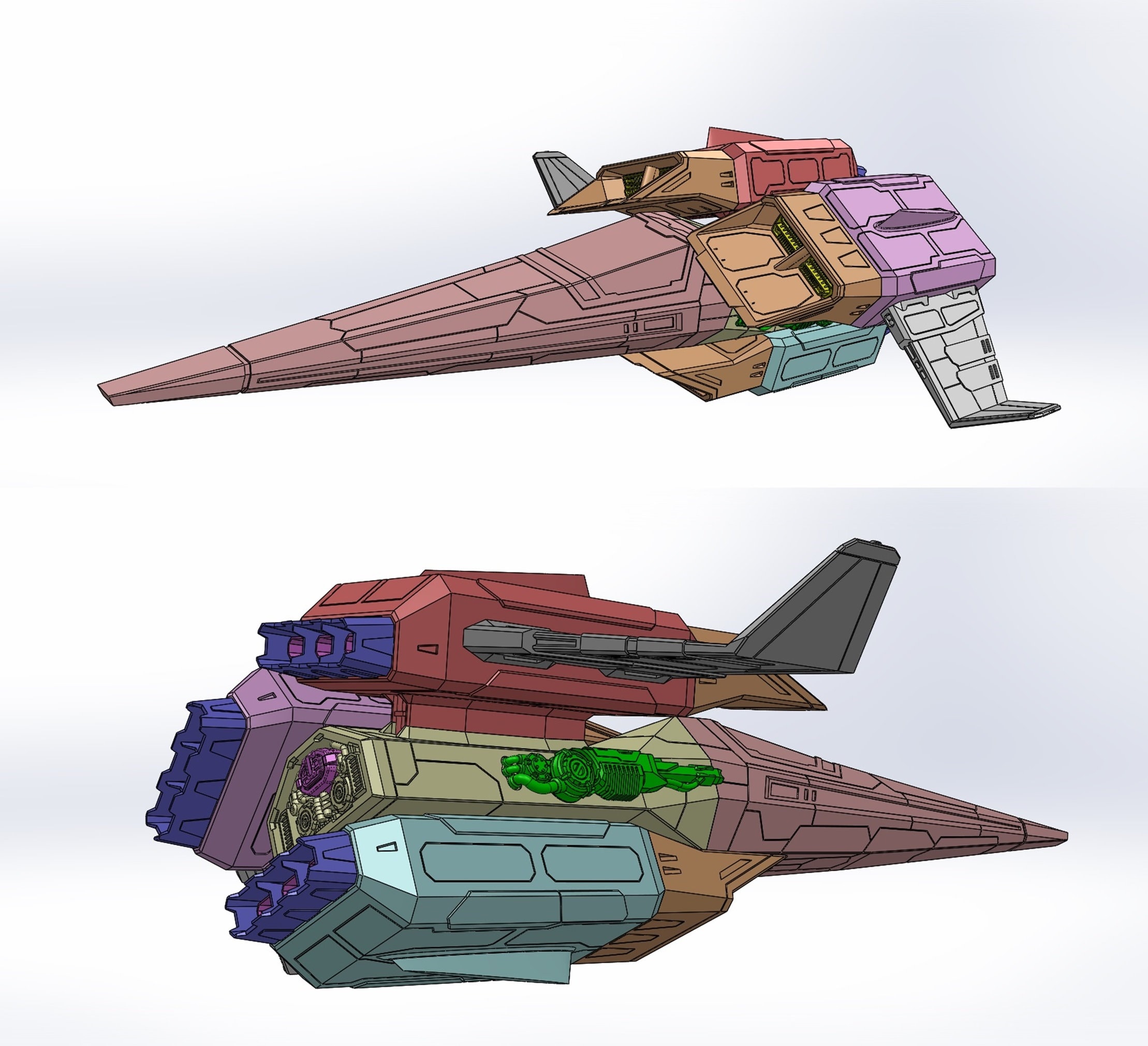 Galaxy Ranger Interceptor digital Model for 3D Printing - Etsy