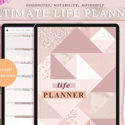 Undated Digital Planner for Goodnotes/notability With - Etsy