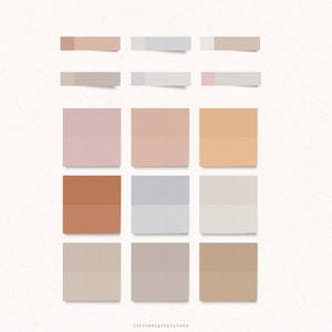 Digital Neutral Sticky Notes | Digital Planner Stickers for iPad and ...