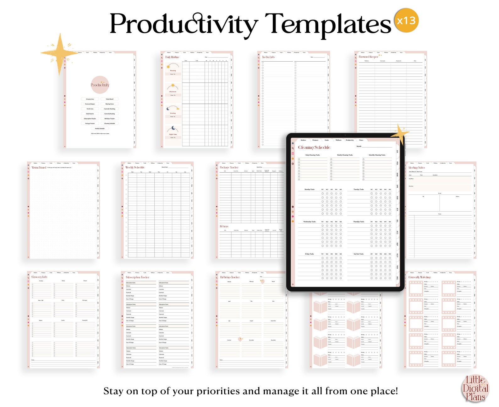 Digital Undated Life Planner My Life Planner Undated - Etsy
