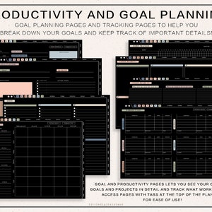 BLACK Undated Academic Planner - 2020-2021 Academic Planner for iPad ...