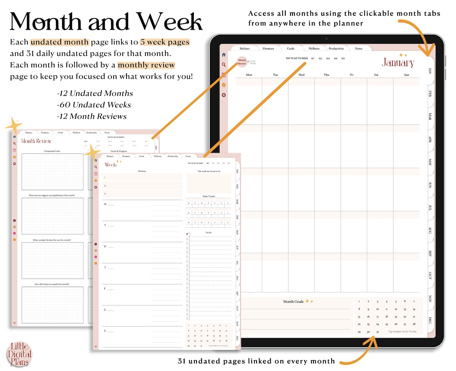 Digital Undated Life Planner My Life Planner Undated - Etsy