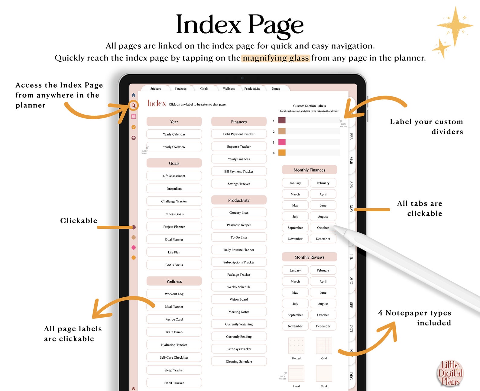 Digital Undated Life Planner My Life Planner Undated - Etsy