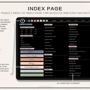 BLACK Undated Academic Planner - 2020-2021 Academic Planner for iPad ...