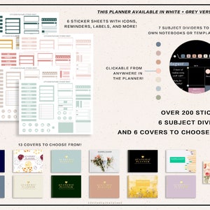 BLACK Undated Academic Planner - 2020-2021 Academic Planner for iPad ...