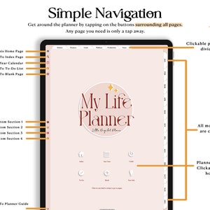 Digital Undated Life Planner - My Life Planner - Undated Portrait ...