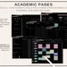 BLACK Undated Academic Planner 2020-2021 Academic Planner - Etsy