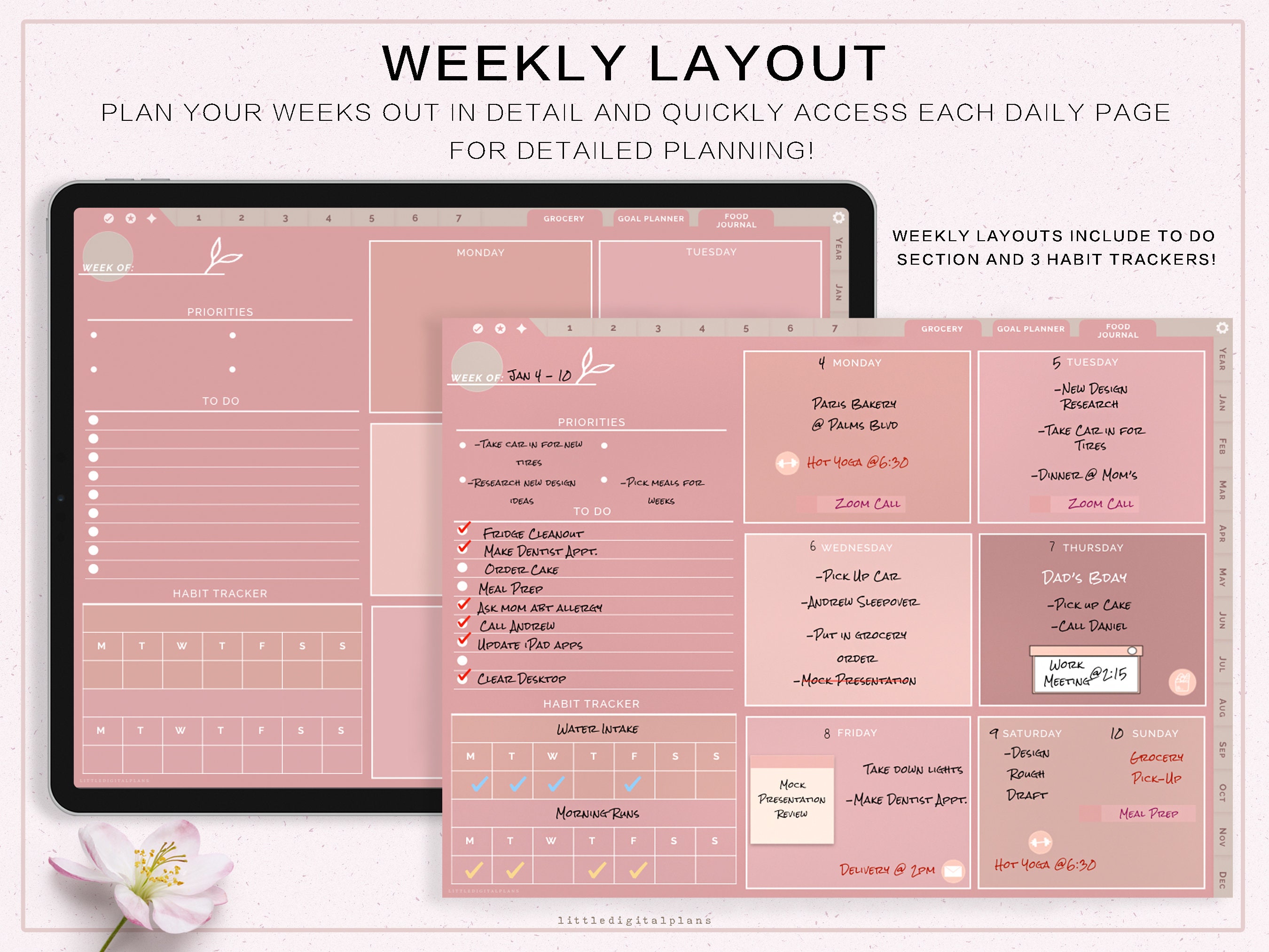 UNDATED DIGITAL PLANNER 2021 Digital Planner for GoodNotes | Etsy